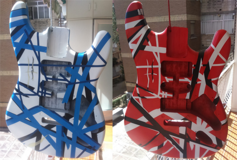 How to paint a guitar like the legendary Frankenstrat - Pintyplus